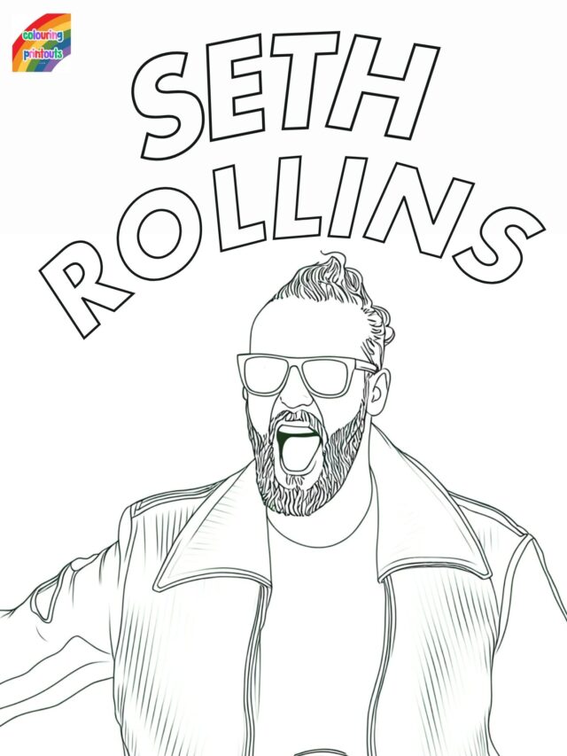 Seth Rollins Coloring Pages - Colouring Printouts