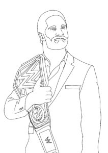 Seth Rollins Coloring Pages ( Free Printables )