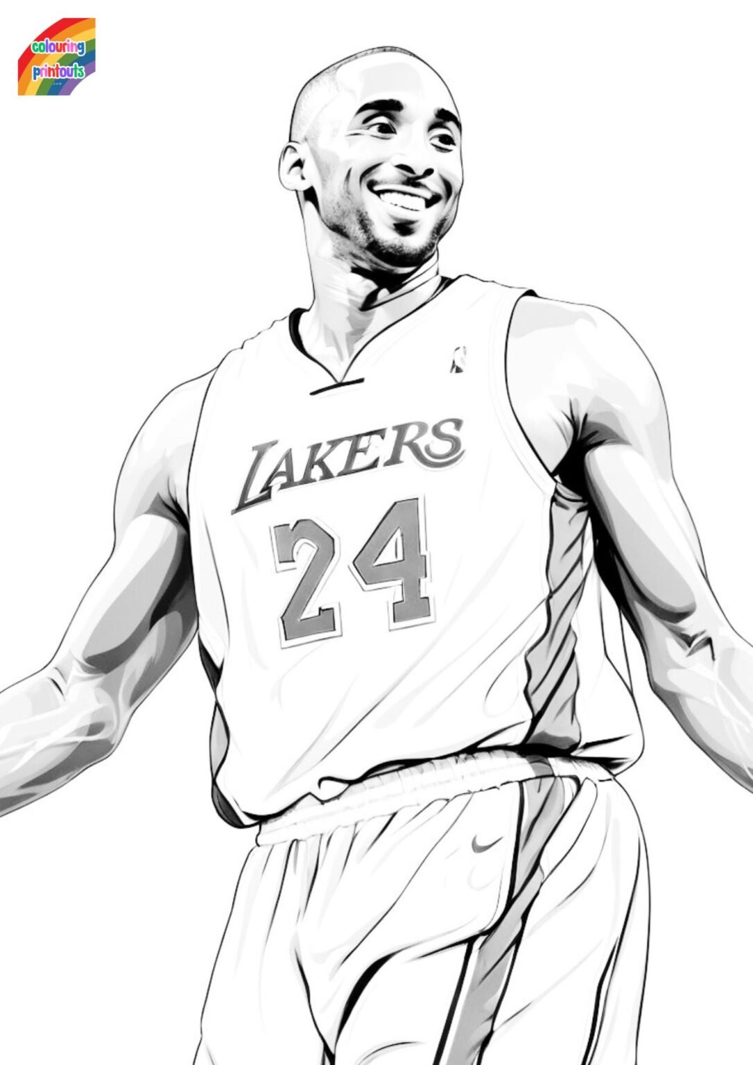 Kobe Bryant Coloring Pages ( Free Printables )
