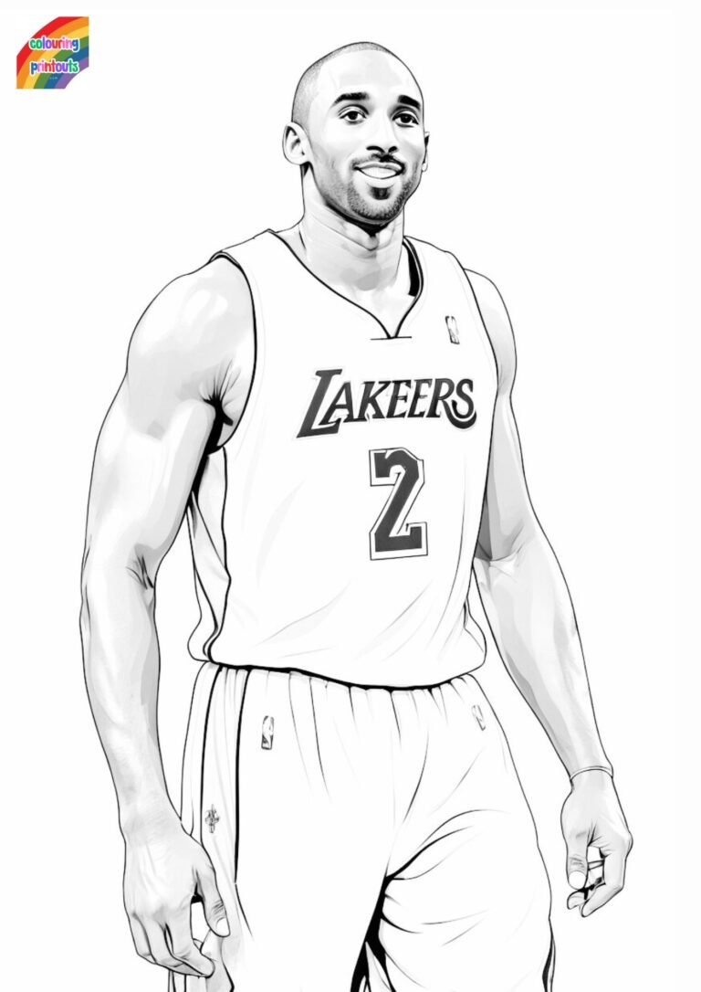 Kobe Bryant Coloring Pages ( Free Printables )