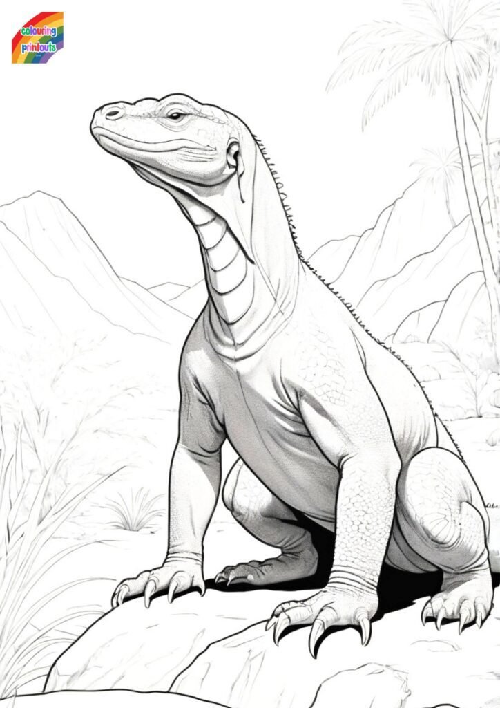 Komodo Dragon Coloring Pages ( Free Printables )