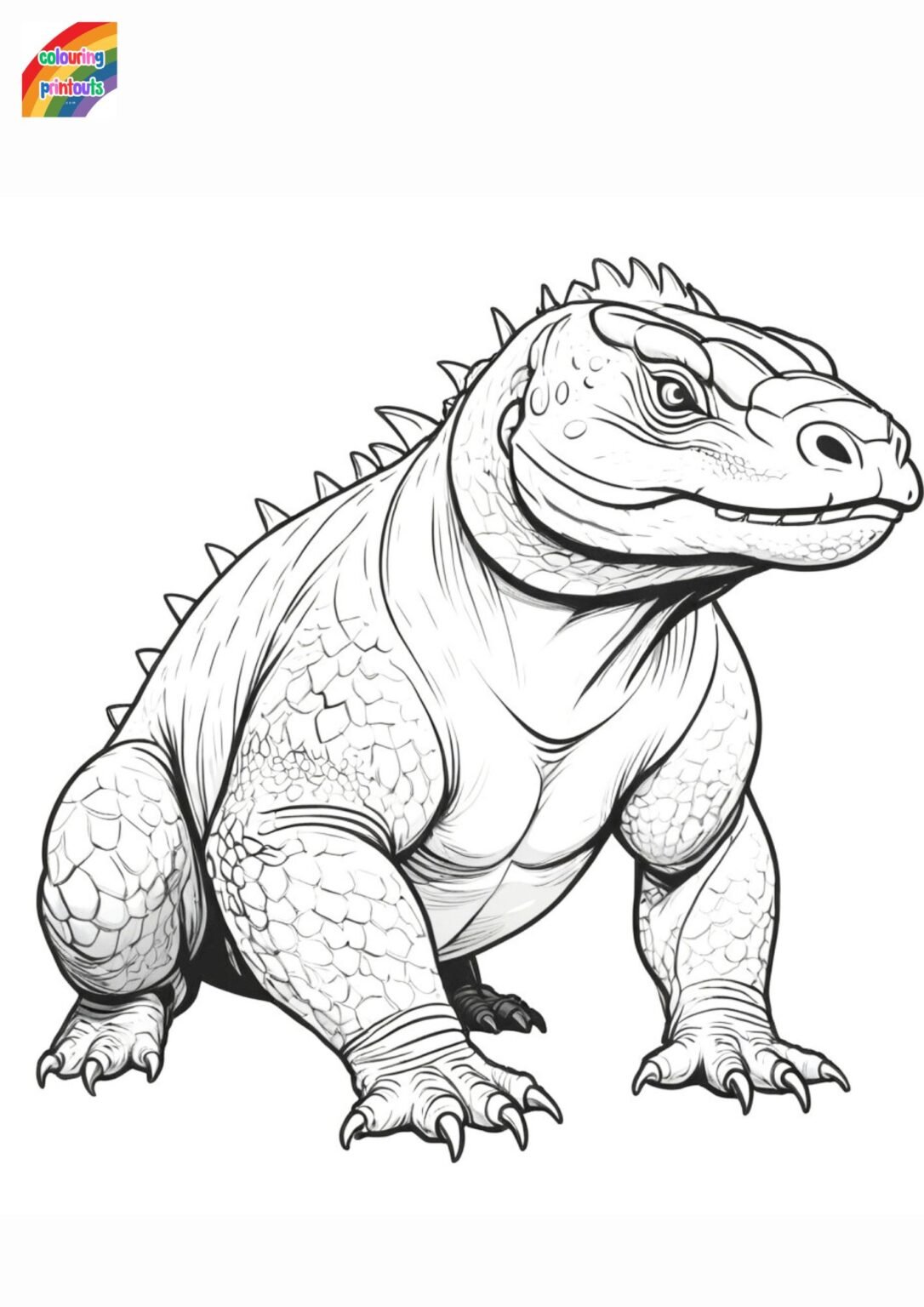 Komodo Dragon Coloring Pages ( Free Printables )