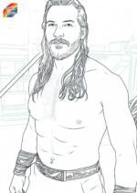 Roman Reigns WWE Coloring Pages ( Free Printables)