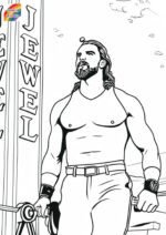 Roman Reigns WWE Coloring Pages ( Free Printables)
