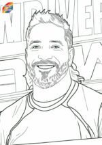 Jey Uso Coloring Pages (Free Printables)