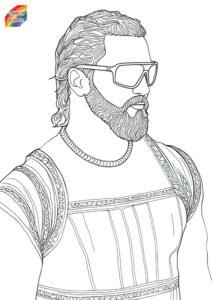Jey Uso Coloring Pages (Free Printables)