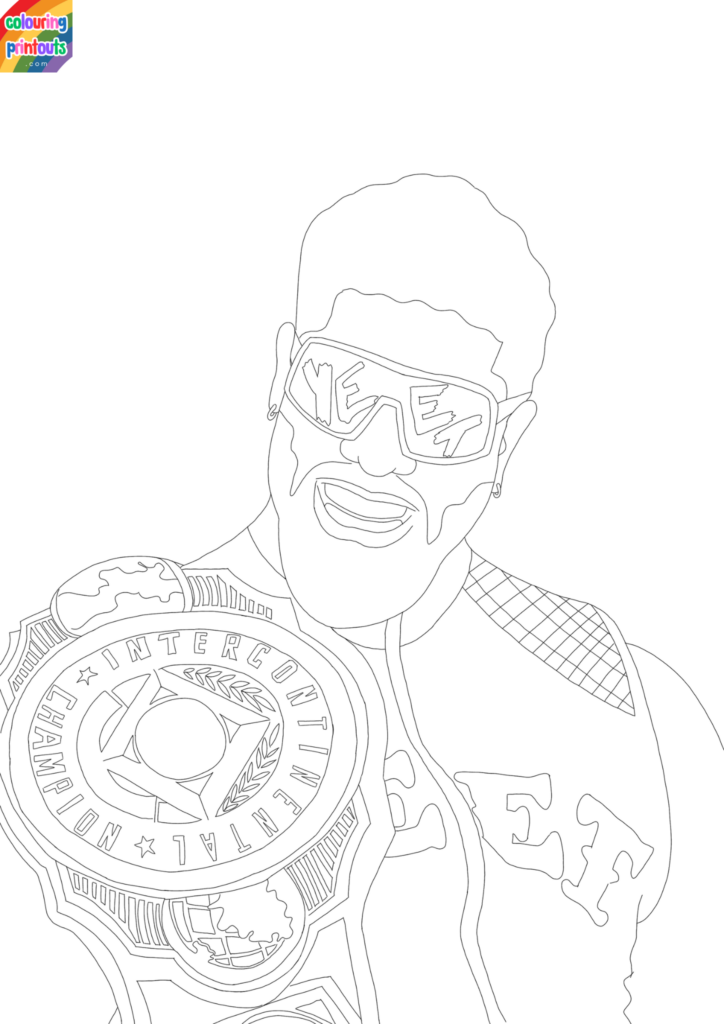Jey Uso Coloring Pages (Free Printables)