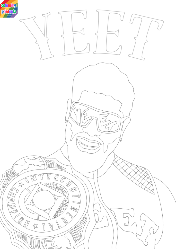 Jey Uso Coloring Pages (Free Printables)