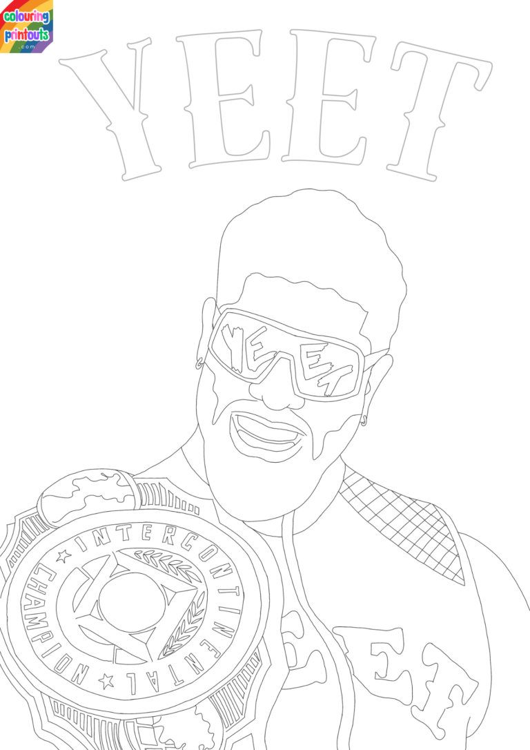 Jey Uso Coloring Pages (Free Printables)