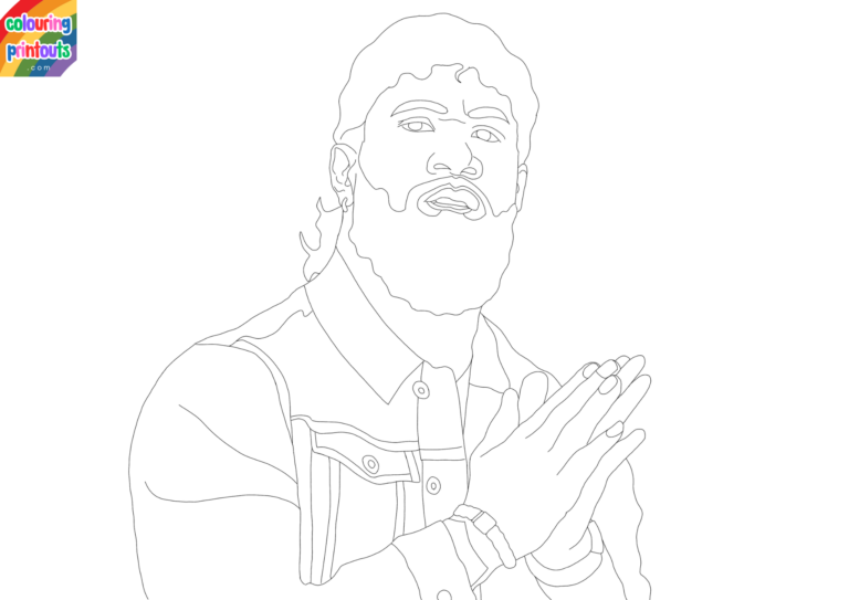 Jey Uso Coloring Pages (Free Printables)