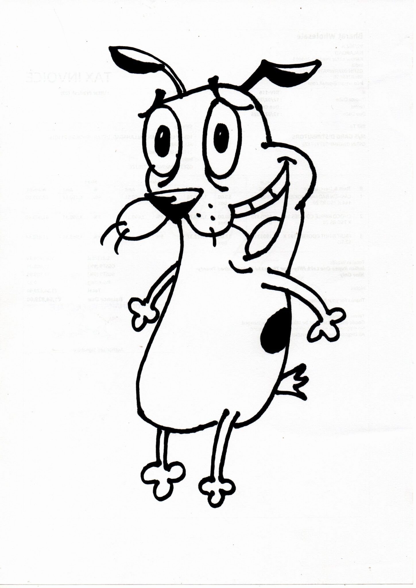 Courage The Cowardly Dog Coloring Pages [Free Printables]