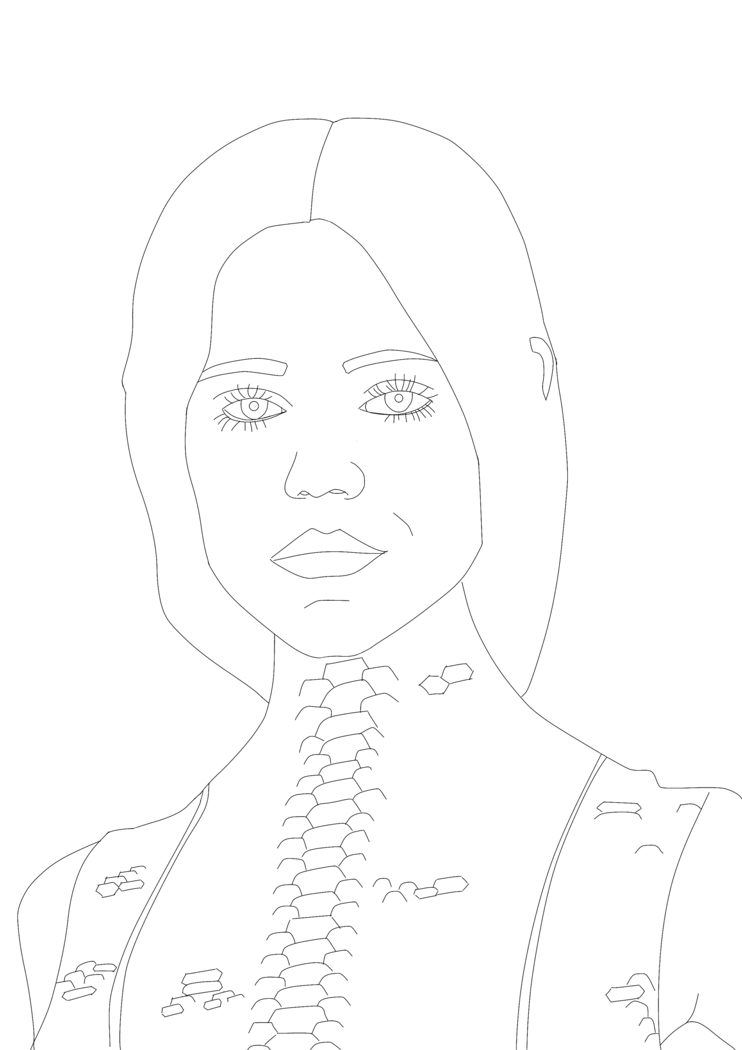 Wednesday Addams Colouring Pages - (Free PDF Printables)
