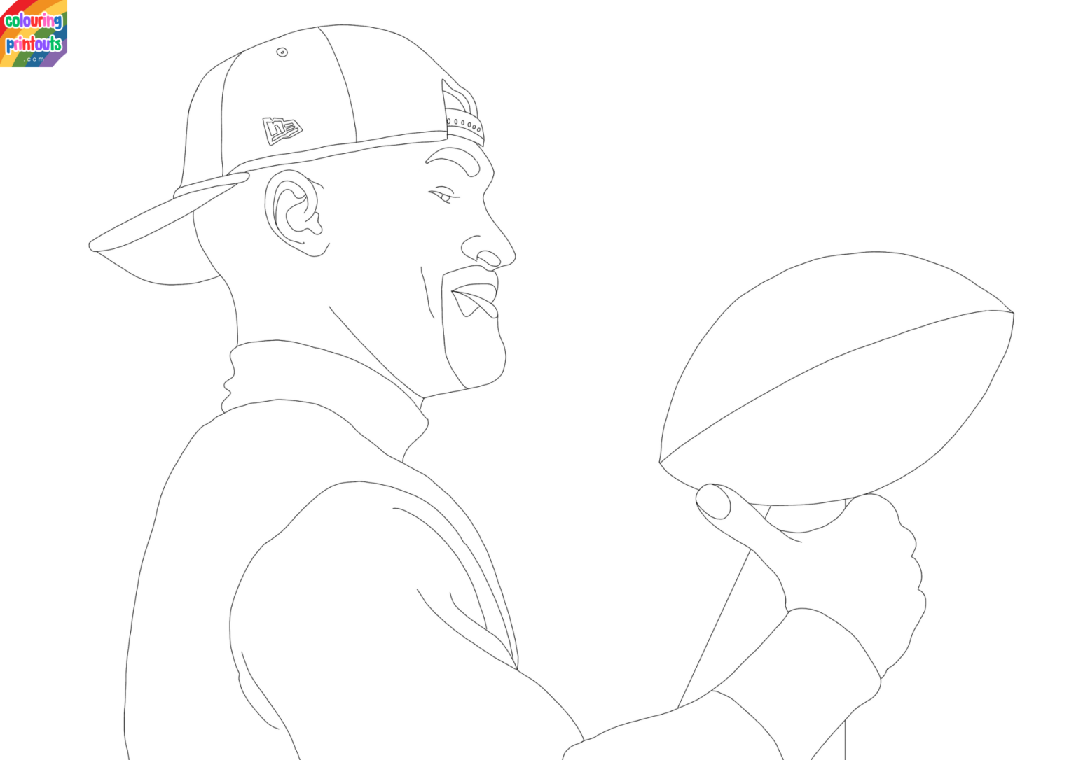 Jalen Hurts Coloring Pages (Free Printables)