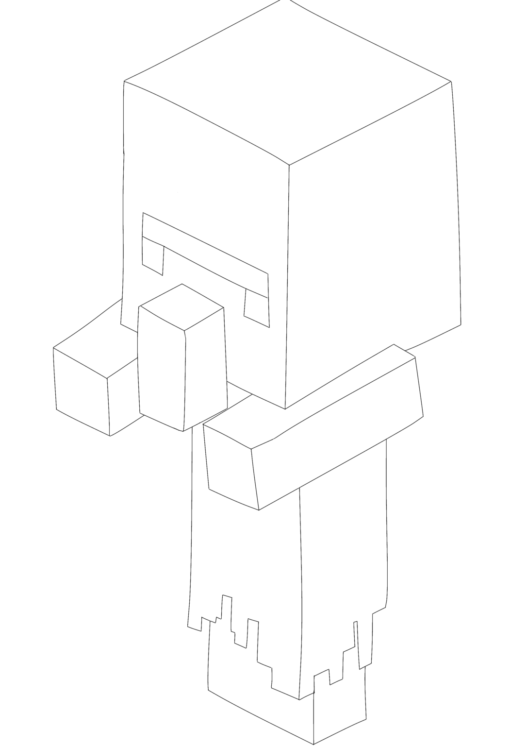 Minecraft Coloring Pages Zombie (FREE PRINTABLES)