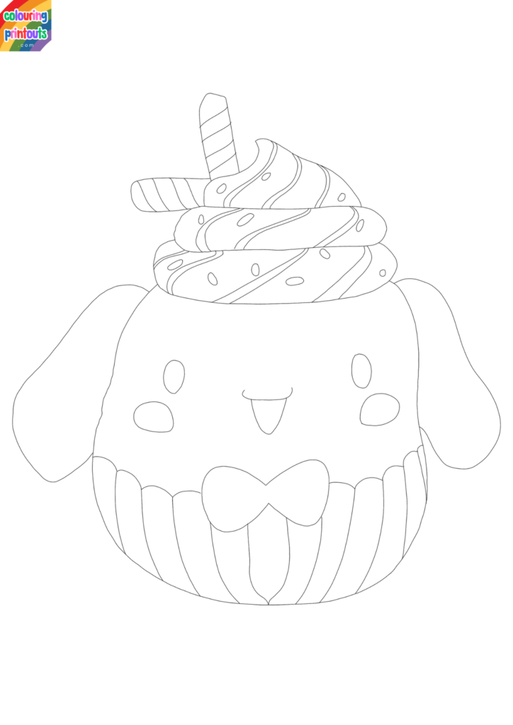 25+ Food Squishmallow Coloring Pages (Free PDF Printables)