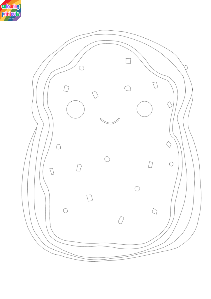 25+ Food Squishmallow Coloring Pages (Free PDF Printables)
