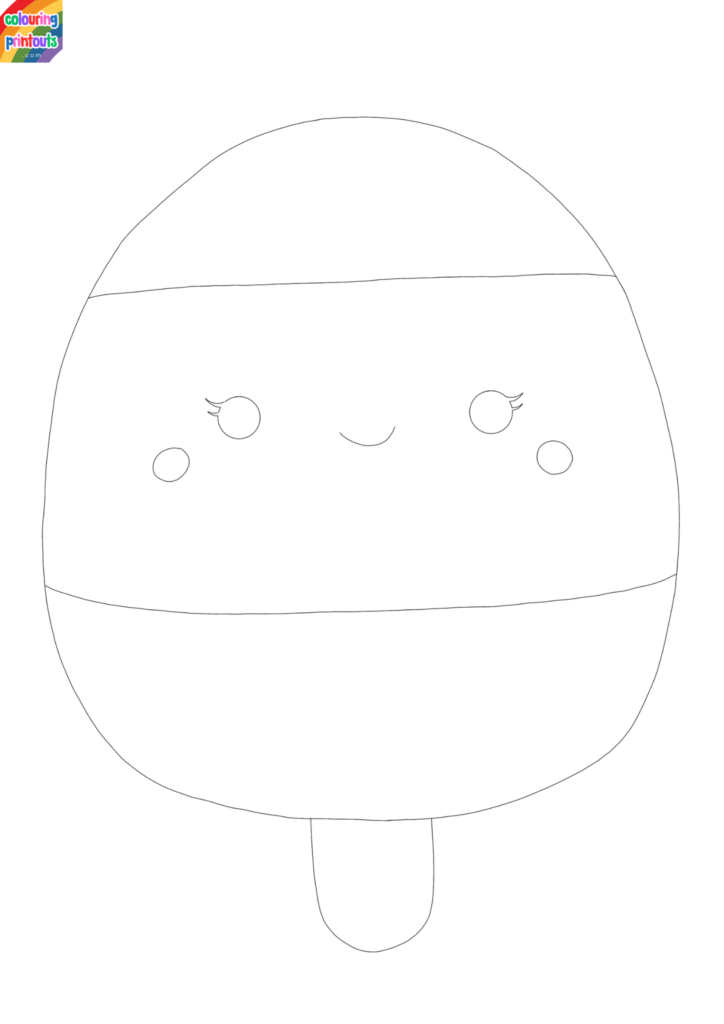 25+ Food Squishmallow Coloring Pages (Free PDF Printables)