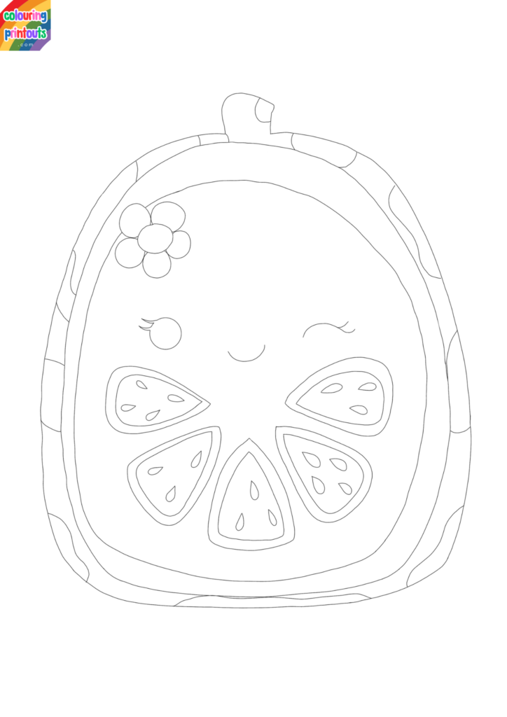 25+ Food Squishmallow Coloring Pages (Free PDF Printables)