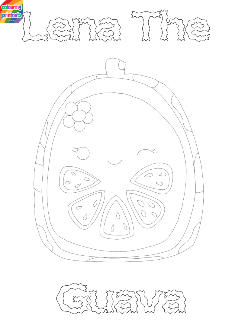 25+ Food Squishmallow Coloring Pages (Free PDF Printables)