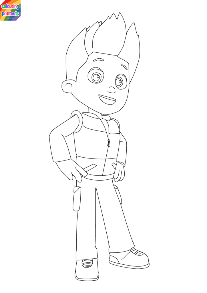 Paw Patrol Ryder Coloring Pages (Free PDF Printables)