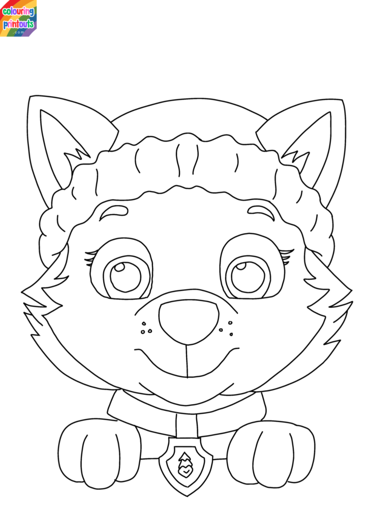 15+ Everest Paw Patrol Coloring Pages (Free PDF Download)