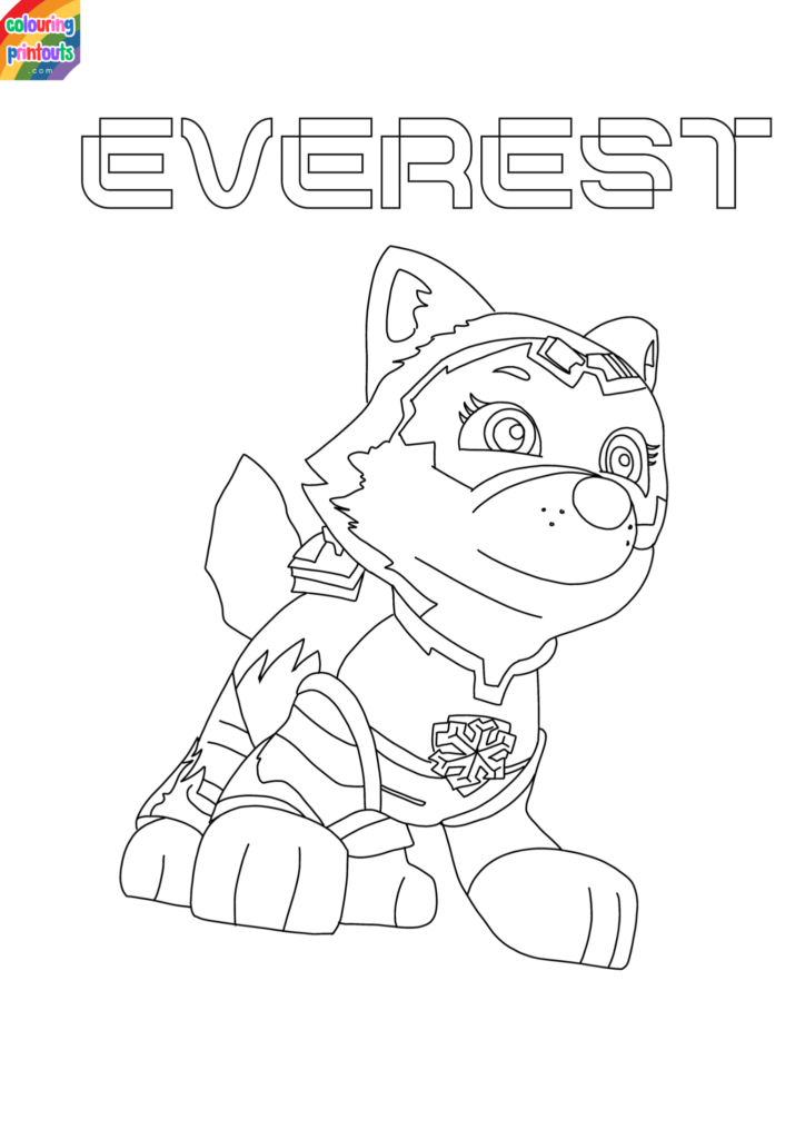 15+ Everest Paw Patrol Coloring Pages (Free PDF Download)